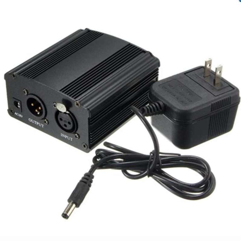 IGOOTECH เครื่องขยายสำหรับไมโครโฟน คอนเดนเซอร์Phantom Power 48Vพร้อมสาย XLR3เมตร (สีดำ) | Shopee ...