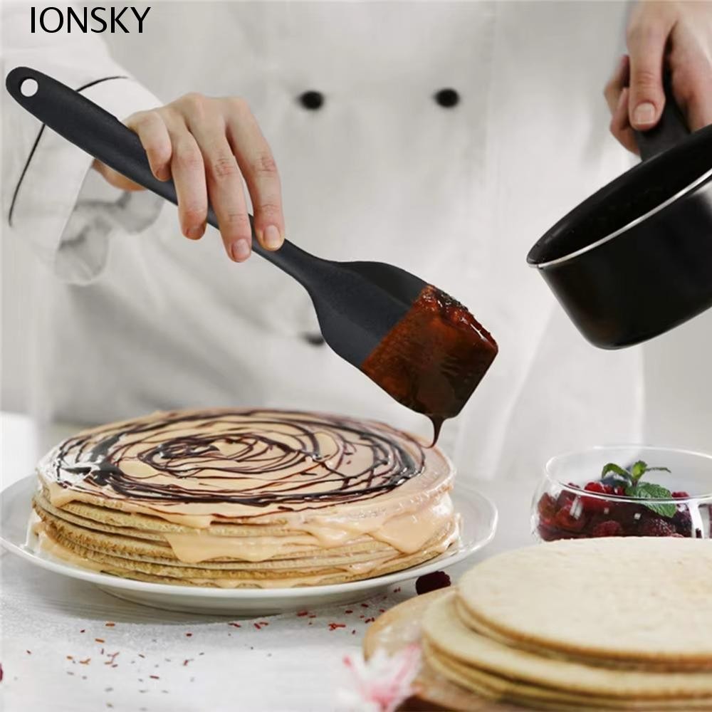 Ionsky 6 ชิ้น/เซ็ตไม้พายซิลิโคนชุด, ไม้พายผสมทําอาหารเกรดอาหารทนความ ...