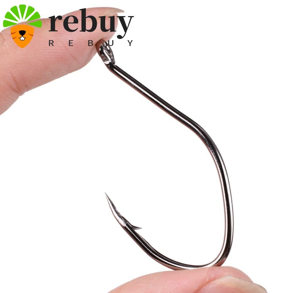 Rebuy Fishhook Jigbait Fishing Tackle หลุมปลาดุก Hook Sharp วงกลม Hook ...