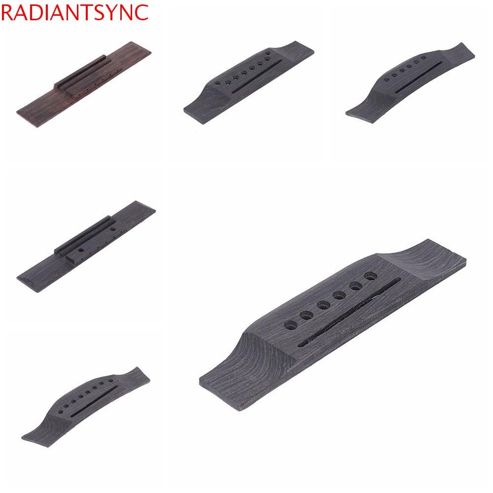 Radiantsync หมุดสะพานกีตาร์โปร่ง, น็อตอานล่างบนชุด Rosewood, กีตาร์พื้นบ้าน Tailpiece Rosewood ...