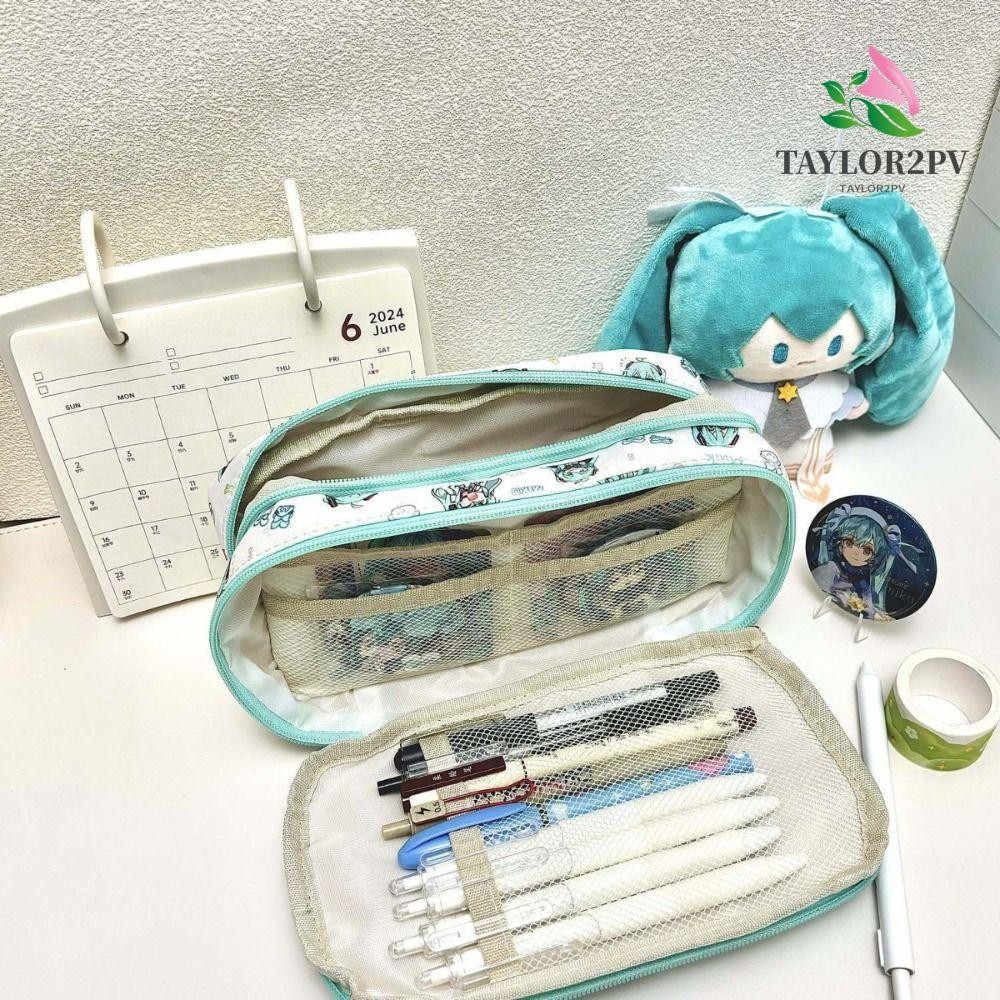 Taylor2pv Hatsune Miku กล่องดินสอ, ความจุขนาดใหญ่ Multi Layer Capybara ...