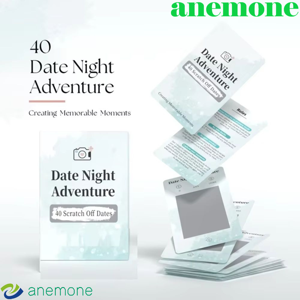 Aimeone Date Night Adventure Card, 40 การ์ด Trivia การ์ดเกมการ์ด ...