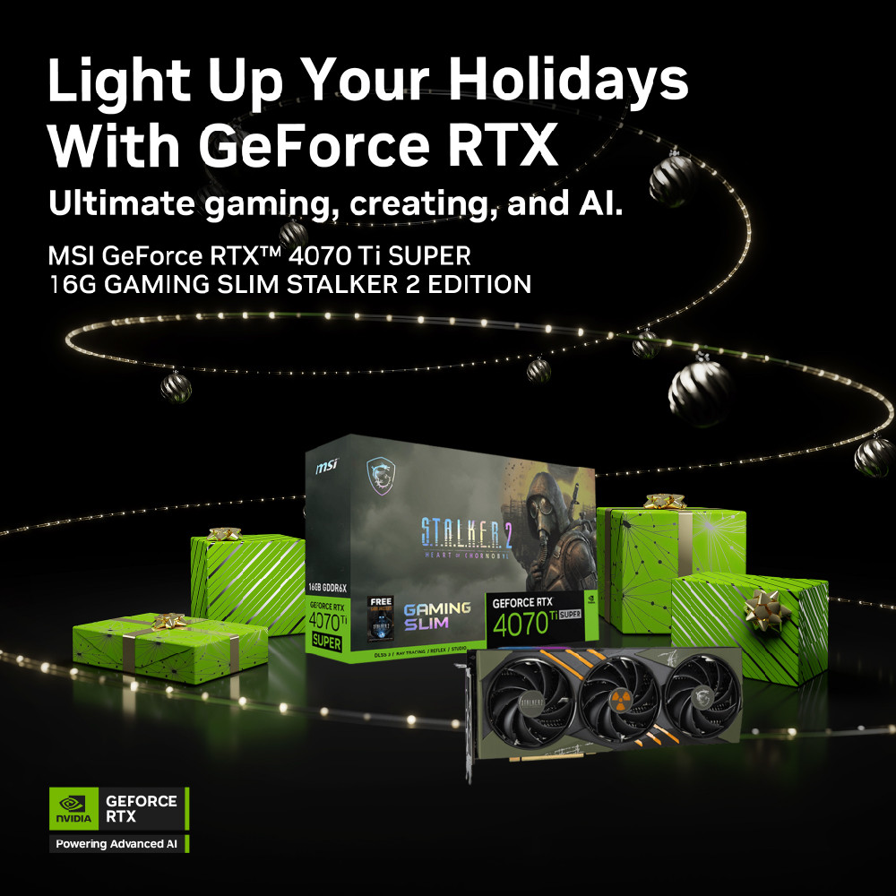 MSI Gaming Slim Stalker 2 Edition | NVIDIA® GeForce RTX™ 4070 Ti SUPER ...