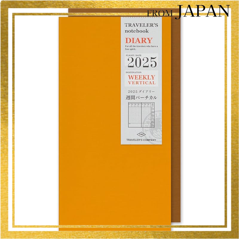 Traveler's Notebook Planner Refill 2025 A5 Slim Vertical 14483006 (Starting January 2025)Direct ...