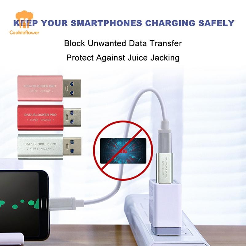 Ckfr USB Type-C Data Blocker Juice Jacking Preventions Gender Change Connector ใหม่ | Shopee ...