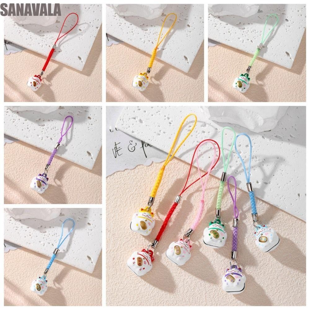 Sanavala Lucky Cat โทรศัพท์ Charms, Lucky Cat สไตล์จีน Maneki Neko ...