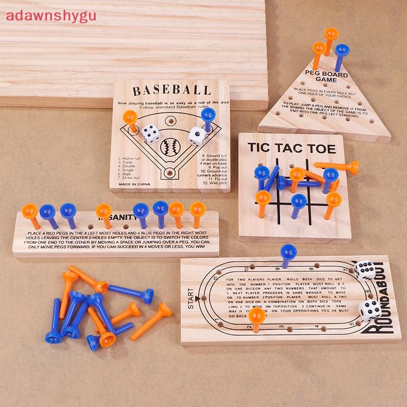 Adagu ไม้ Peg เกมกระดานเด็กการศึกษา Luban ล็อค Scoreboard Miniature ...