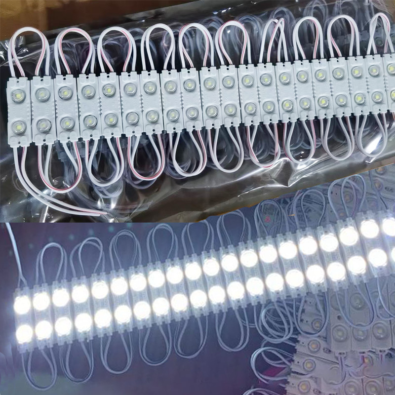 100ดวง ไฟโมดูล กันน้ำ Backlight DC12V 2 Chips SMD2835 LED Module Light ...