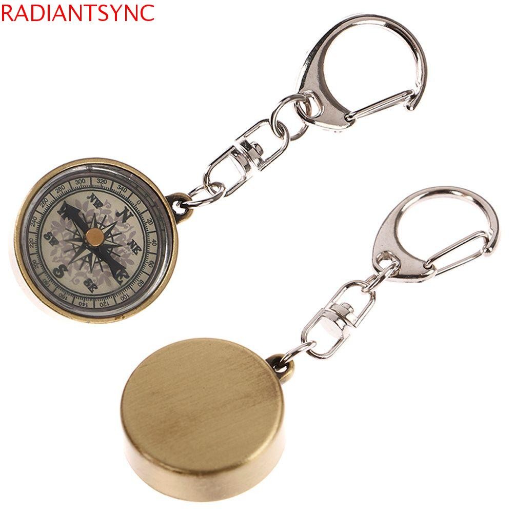 Radiantsync เข็มทิศขนาดเล็ก Trekking กลางแจ้ง 1 ชิ้นพวงกุญแจจี้โลหะผสมสังกะสีเครื่องมือนําทาง ...