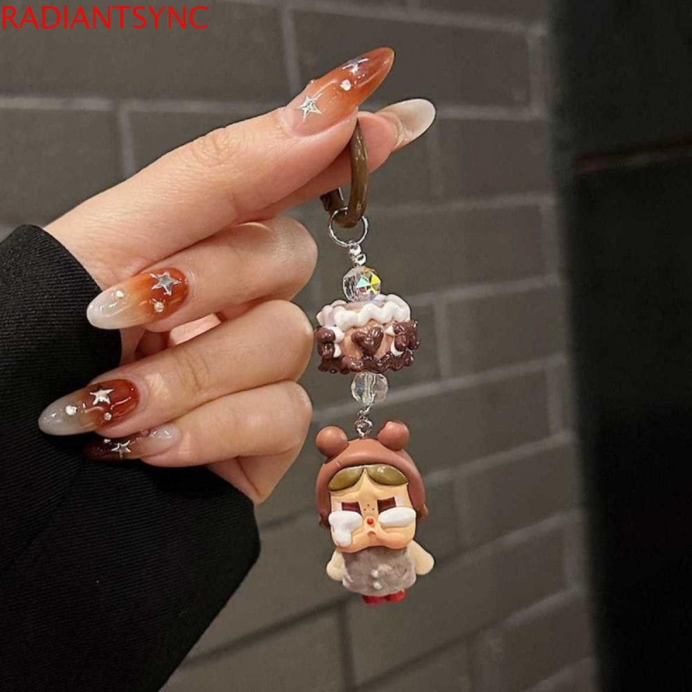 Radiantsync Flocking Crybaby พวงกุญแจ, ซิลิกาเจลตุ๊กตาชุดตุ๊กตาพวงกุญแจ, Creative Cross Dressing ...