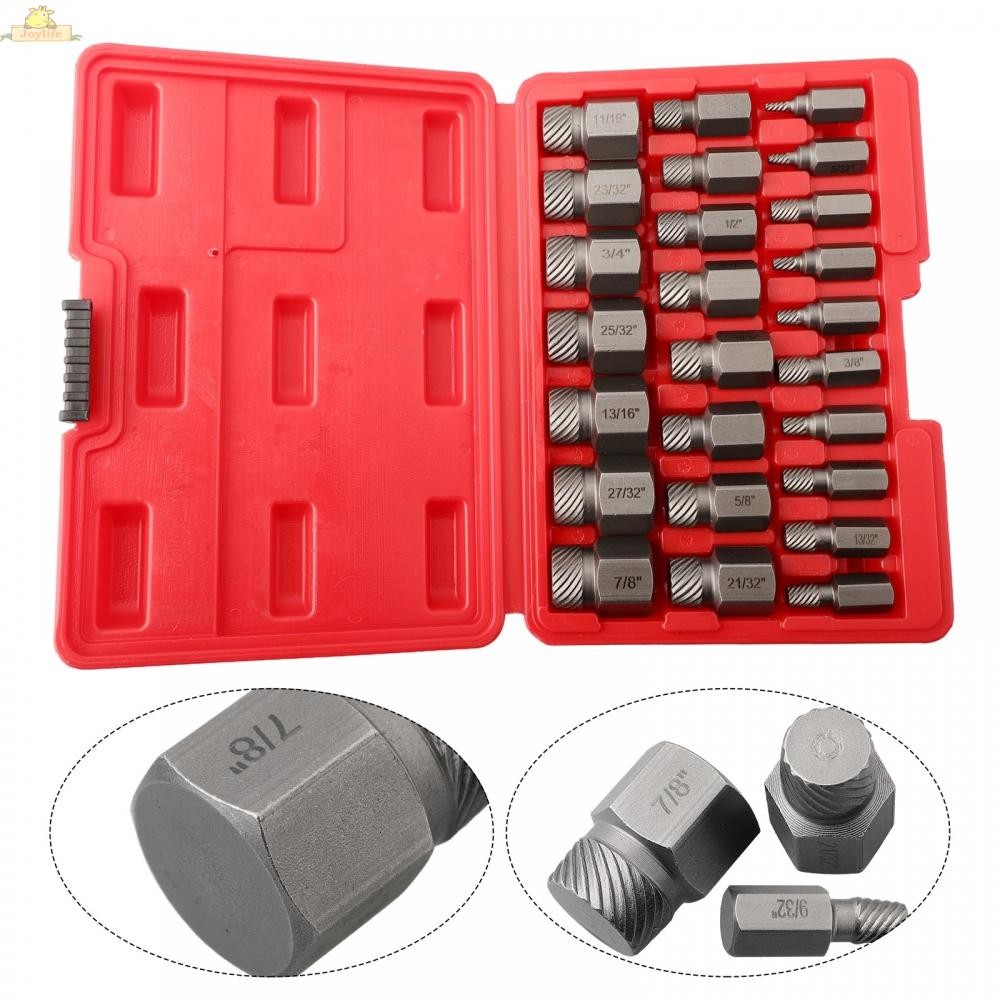 Fast and Efficient Bolt Remover 25 ชิ้น Hex Screw Extractor ชุดเหล็ก ...