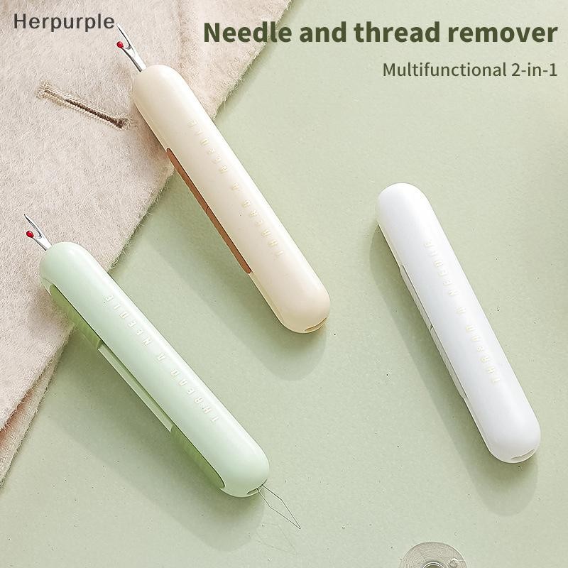 Herpurple เข็ม Threader สําหรับเย็บมือ 2-In-1 Stitching Remover และ ...