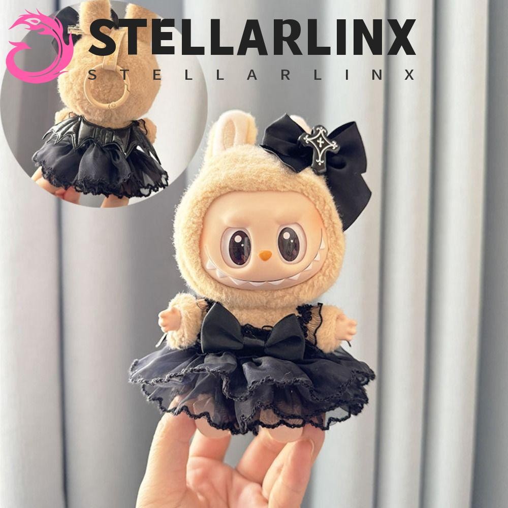 Stellarlinx 17 ซม.Labubu Time Cloak Set, เย็บปักถักร้อยสไตล์จีนนั่ง Party Labubu ตุ๊กตาเสื้อผ้า ...