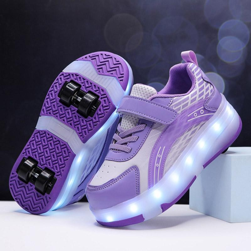 Roller Skate Double-W Heels Runaway รองเท้าล้อแบบถอดได้สำหรับนักเรียน ...