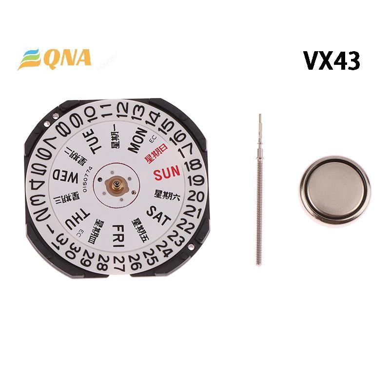 [QNA] 1 ชุดเปลี่ยนปฏิทินคู่นาฬิกาการเคลื่อนไหวควอตซ์สําหรับ VX43E ...