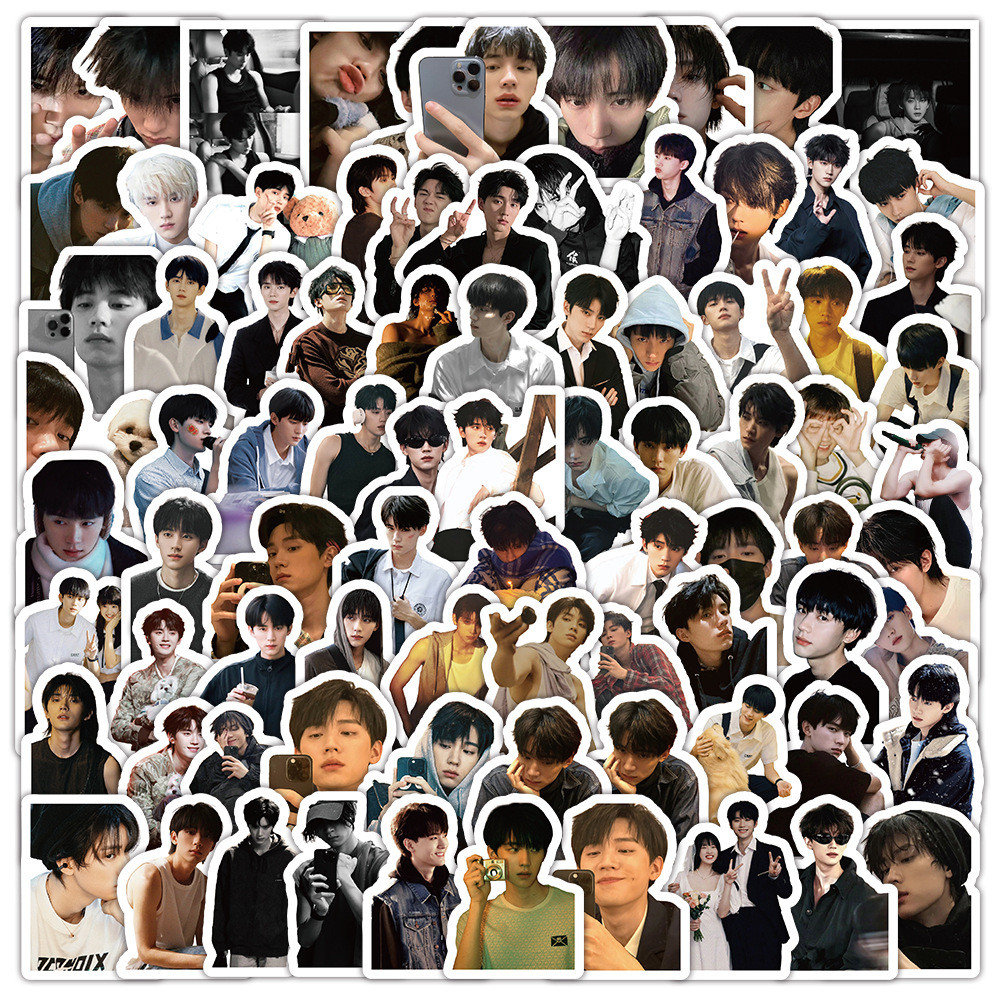 100 Zhang Zhou Yiran สติกเกอร์ความบันเทิงภายในดาราชายอ่อนโยนและหล่อควร ...