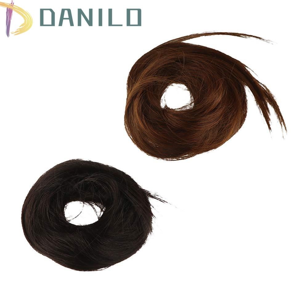 Danilo Messy Hair Bun, วงยืดหยุ่นต่อผมสังเคราะห์ Scrunchies, Vintage วง ...