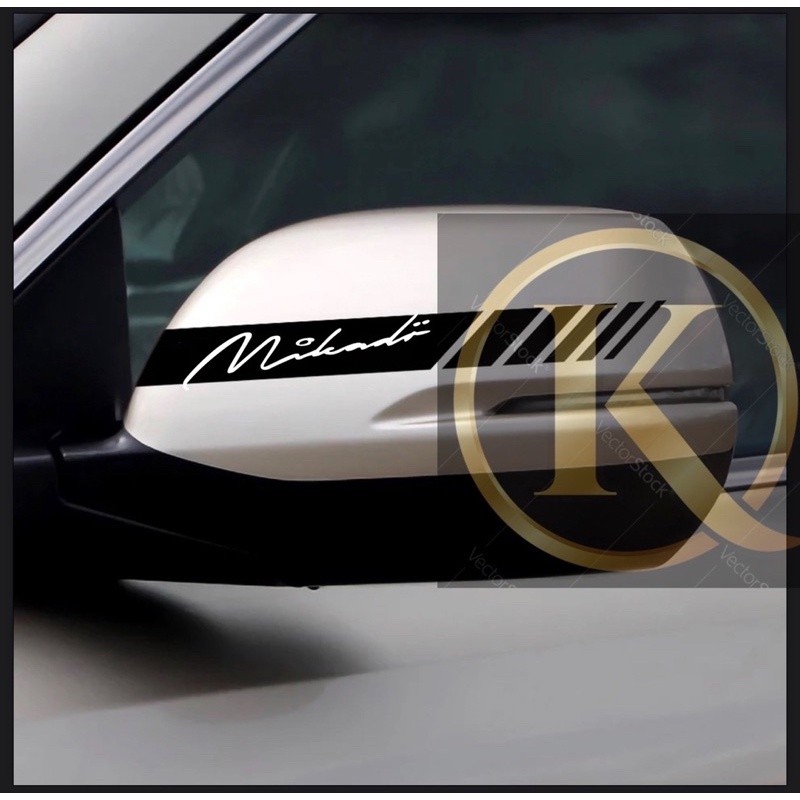 K284 MIKADO Signature Sides Mirror สติ๊กเกอร์ติดรถยนต์ไวนิล | Shopee Thailand