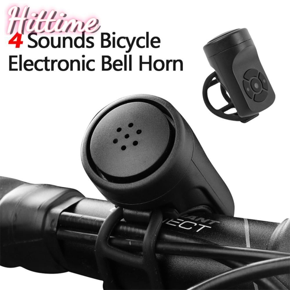 Hittime 4 เสียงจักรยานอิเล็กทรอนิกส์ Loud Horn 120 Db จักรยานไฟฟ้า Handlebar Bell ชาร์จ USB ขี่ ...