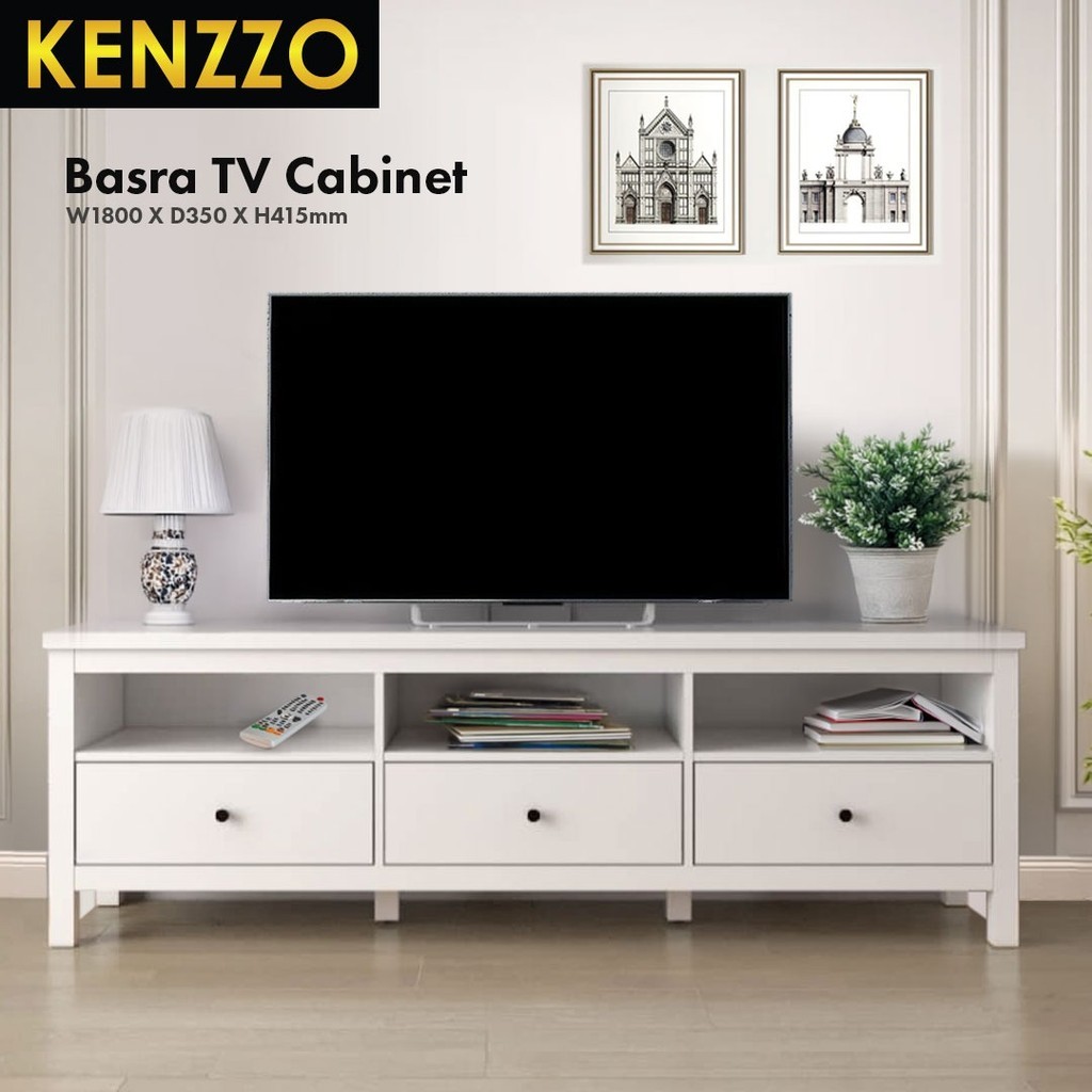 พร้อมส่ง!! Kenzzo: ชั้นวางทีวี ตู้วางทีวี สไตล์ Minimal เรียบห Basra TV ...