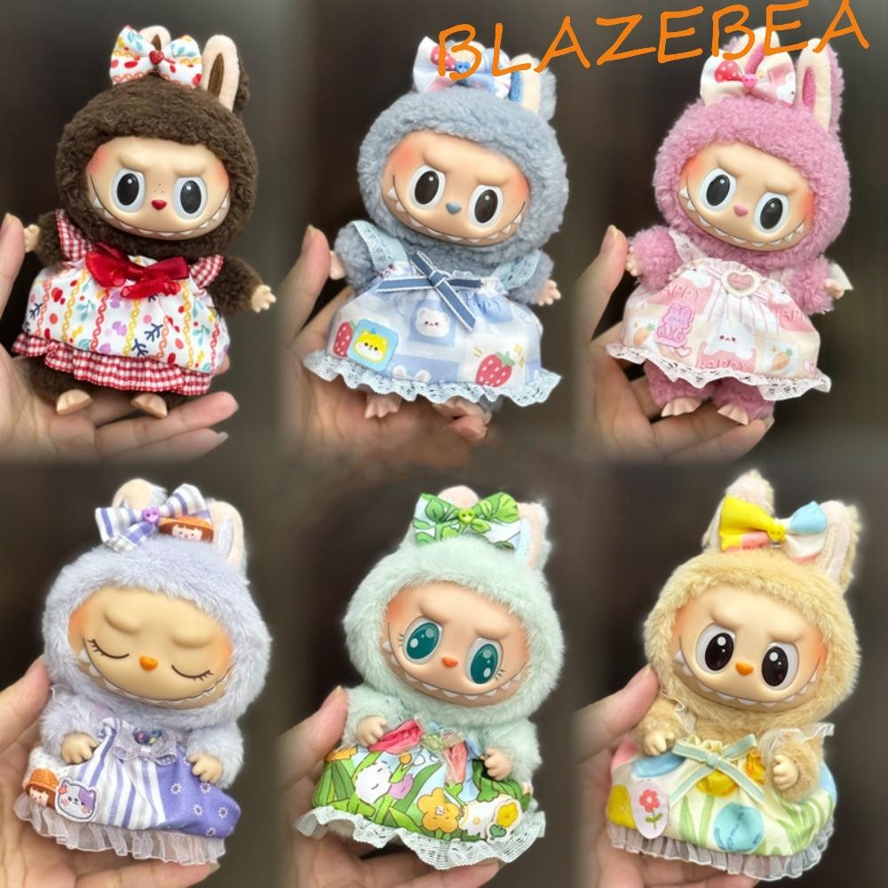 Blazebea 17 ซม.Labubu เสื้อผ้า, ชุดเปลี่ยนชุดเจ้าหญิง Labubu ชุดตุ๊กตา, อุปกรณ์ของเล่น Trim DIY ...