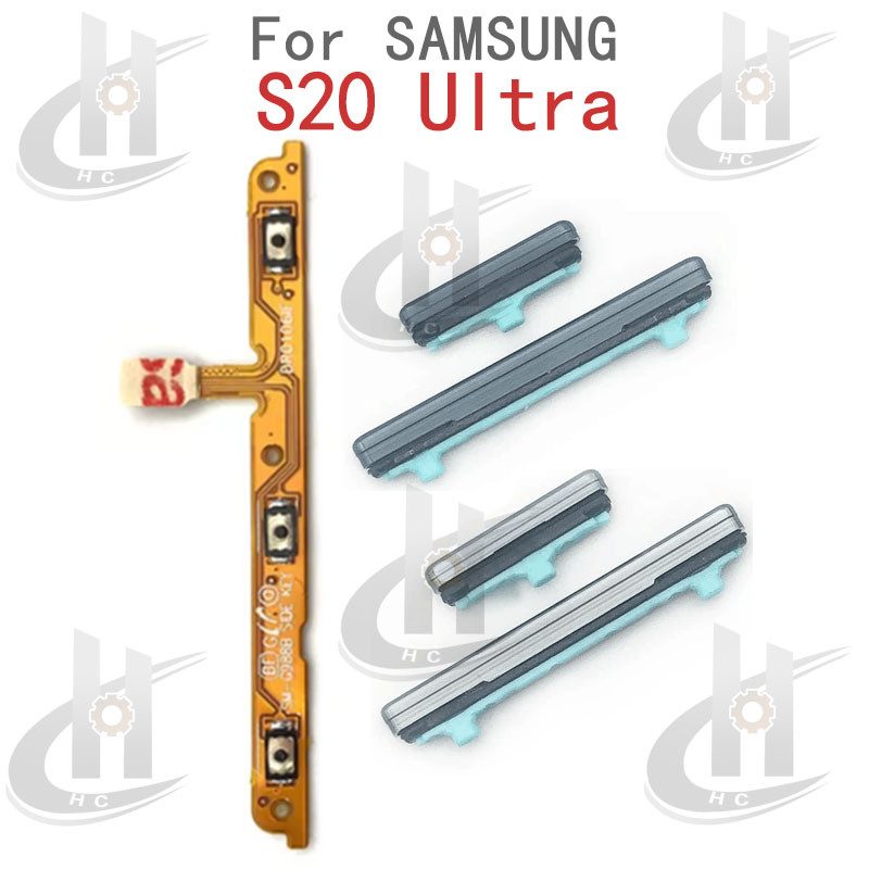 สําหรับ Samsung S20 Ultra Power volume ปุ่มด้านข้าง Flex Cable Keys ...
