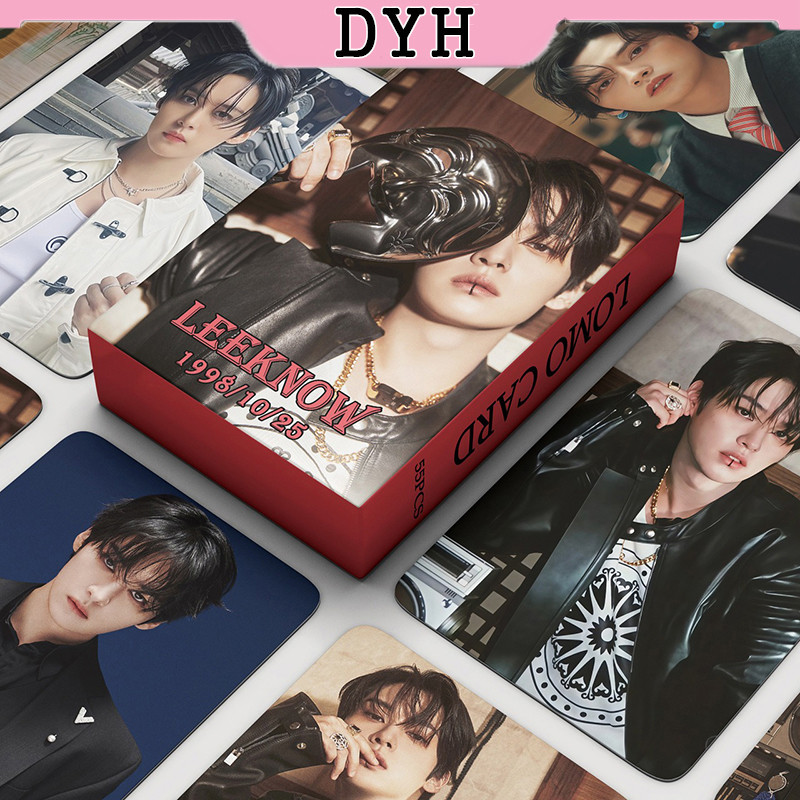 55 ชิ้น/กล่อง Stray Kids Lee Know Photocards HOP อัลบั้ม KPOP LOMO ...