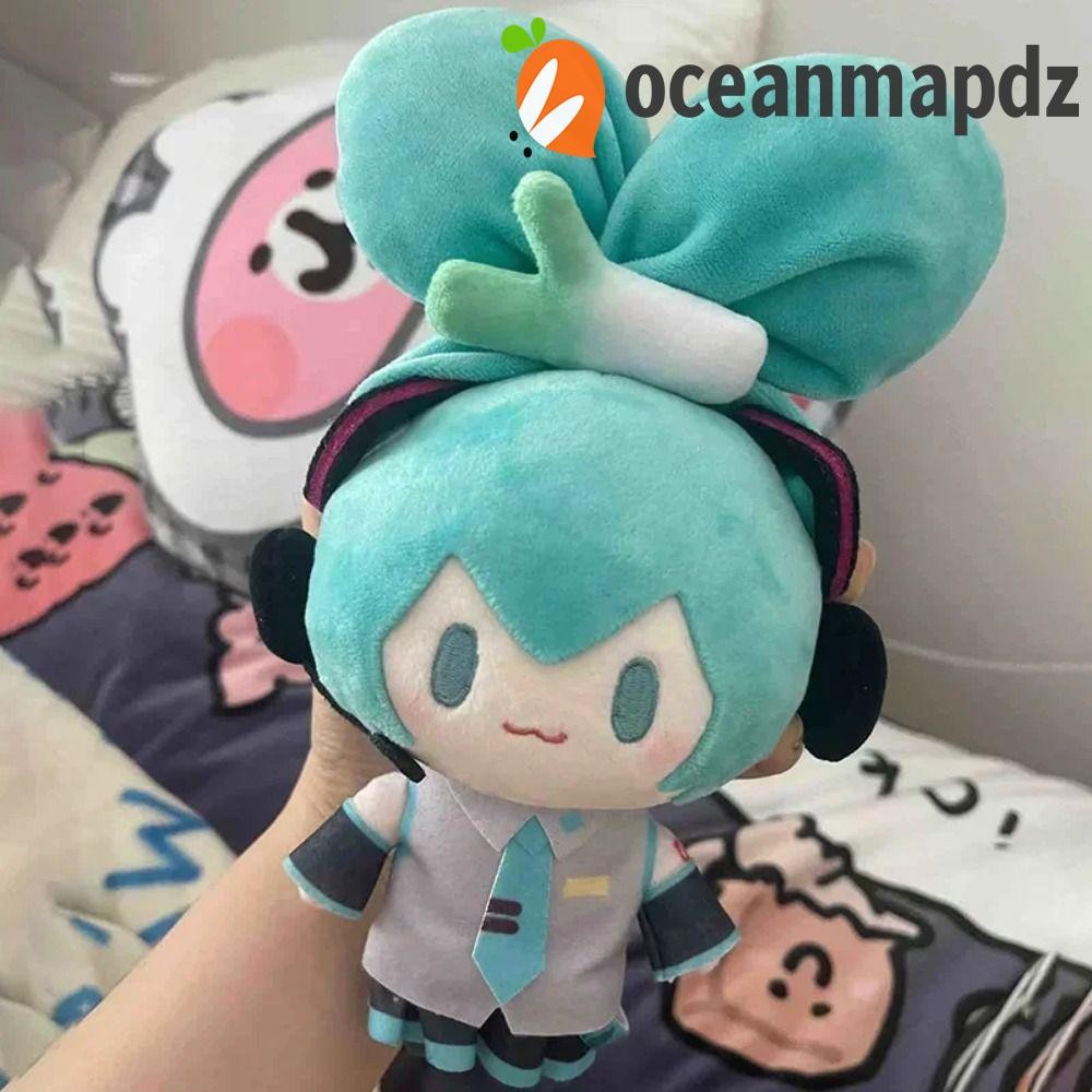 Oceanmapdz Hatsune Miku ตุ๊กตา, รุ่น Q อะนิเมะอุปกรณ์ต่อพ่วง Miku ตุ๊กตาของเล่น, แฟนสาวสวย Soft ...