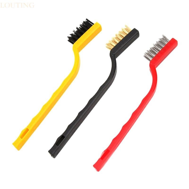 Louting 3 ชิ้นแปรงเตาแก๊สทําความสะอาดแปรงลวดไฟเบอร์ Pan Wash เครื่องมือ ...