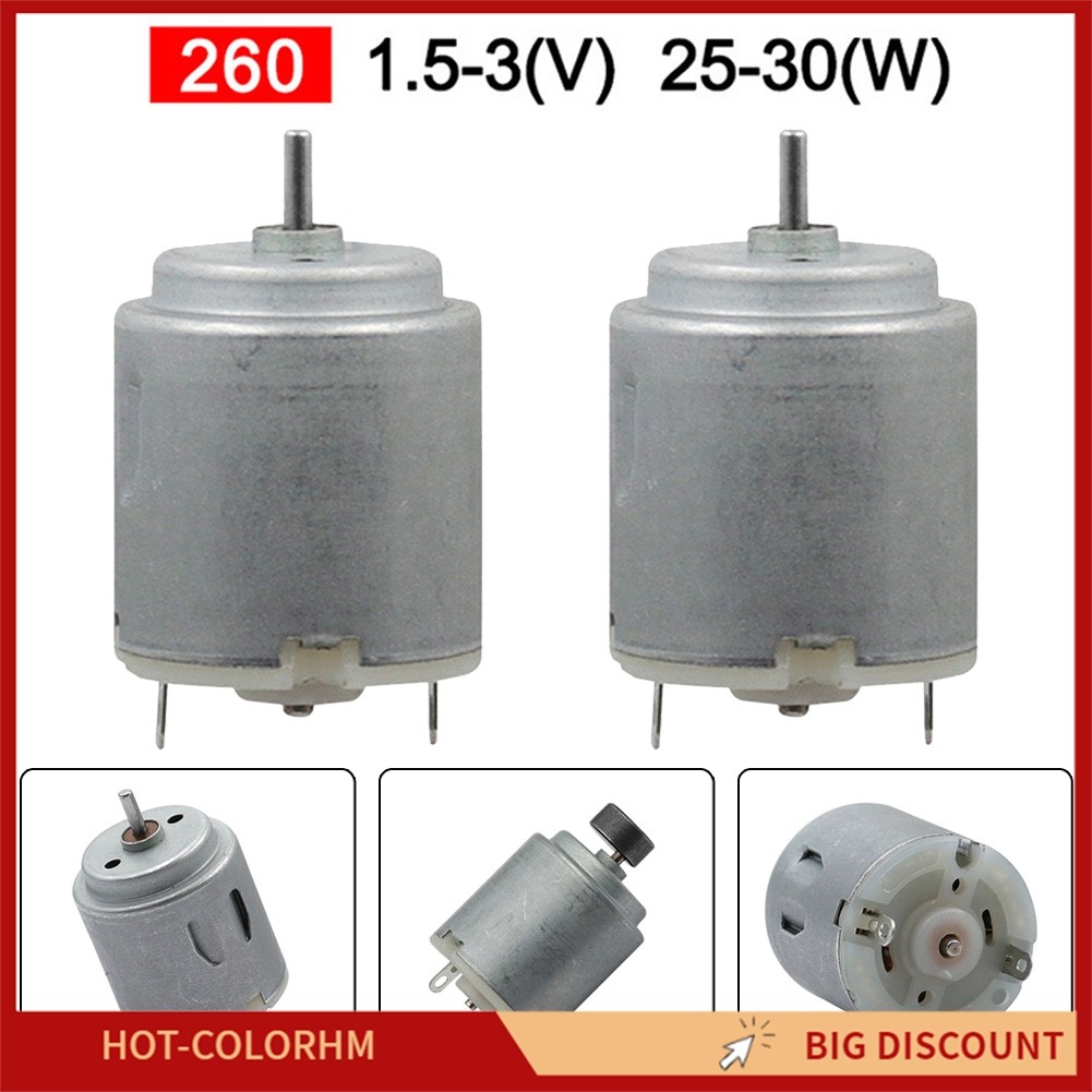 [COLORHM] Mini 260 Motor DC 3-12V เครื่องมือเครื่องจักรไฟฟ้าพัดลมรถของ ...