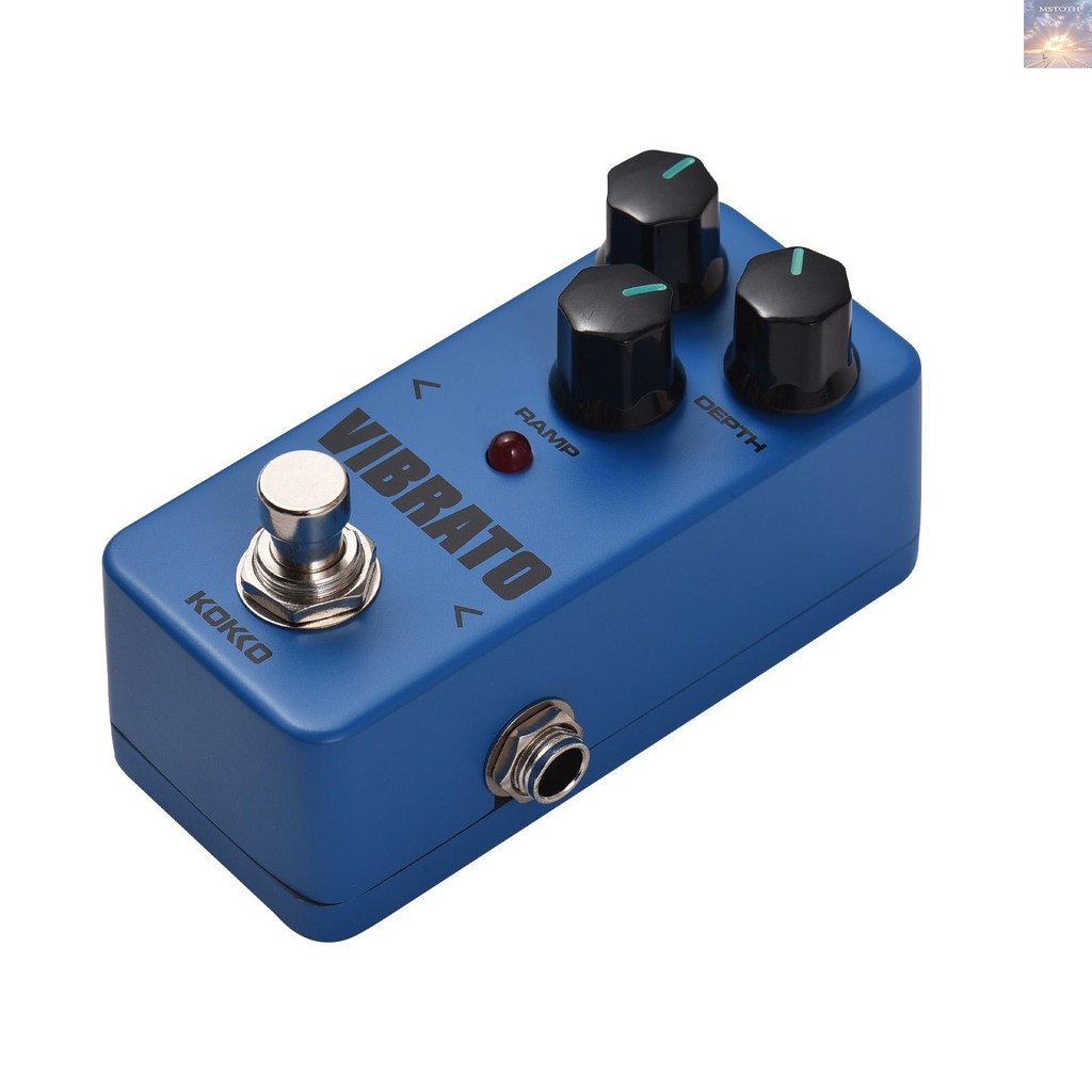 Kokko FVB2 Vibrato กีตาร์ไฟฟ้าเหยียบกีตาร์แบบพกพา Effector Vibrato Mini กีตาร์ไฟฟ้าเดี่ยวเหยียบ ...