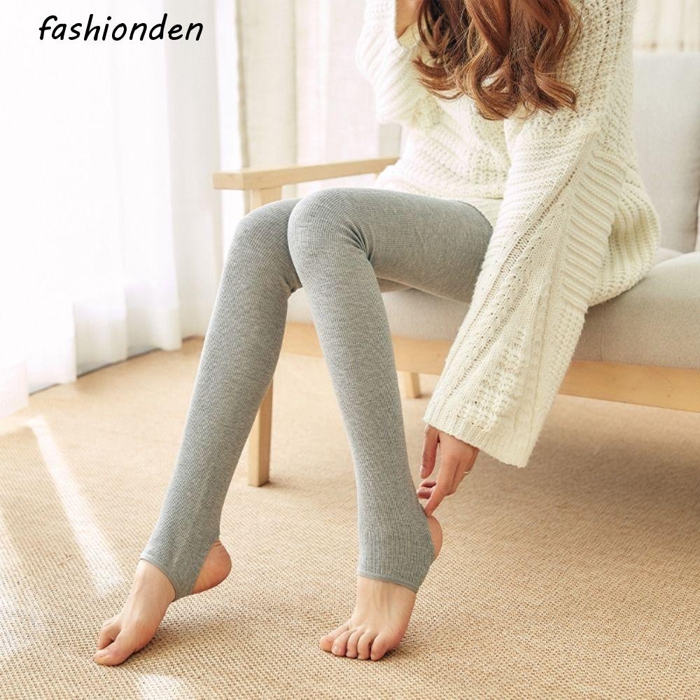 Fashionden Thread Leggings, Stirrupped Feet แนวตั้ง Stripes Pantyhose ...