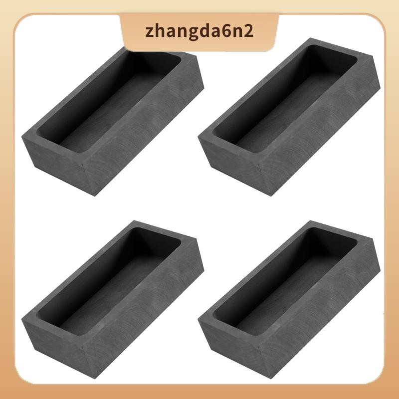 In Stock4 ชิ้น 1 กก. Graphite Ingot Mould Casting Ingot Crucible Mould ...