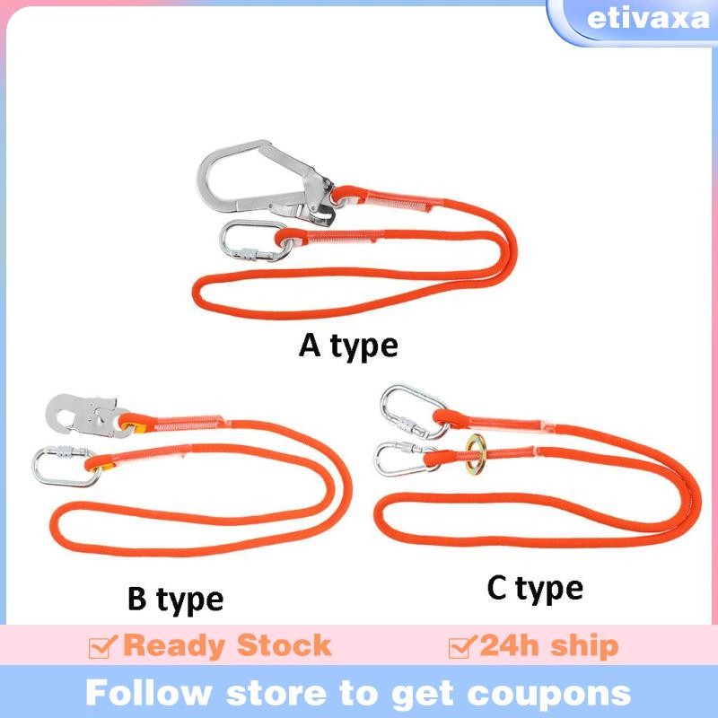 [Etivaxa] ปีนผากลางแจ้ง Arborist Fall Arrest Lanyard พร้อม Snap Hook ...