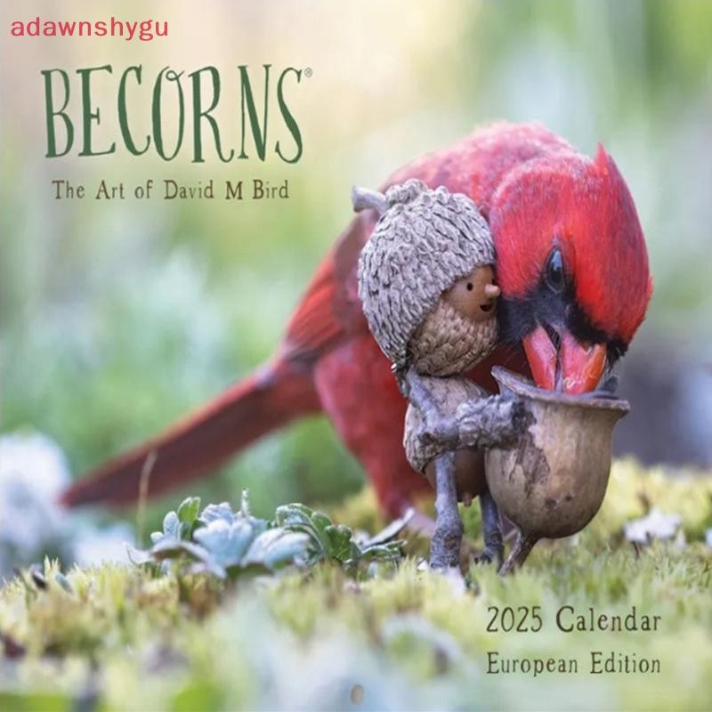 Adagu 2025 Becorns Art Of Bird ปฏิทิน Wall Forest Folklore คอลเลกชัน ...