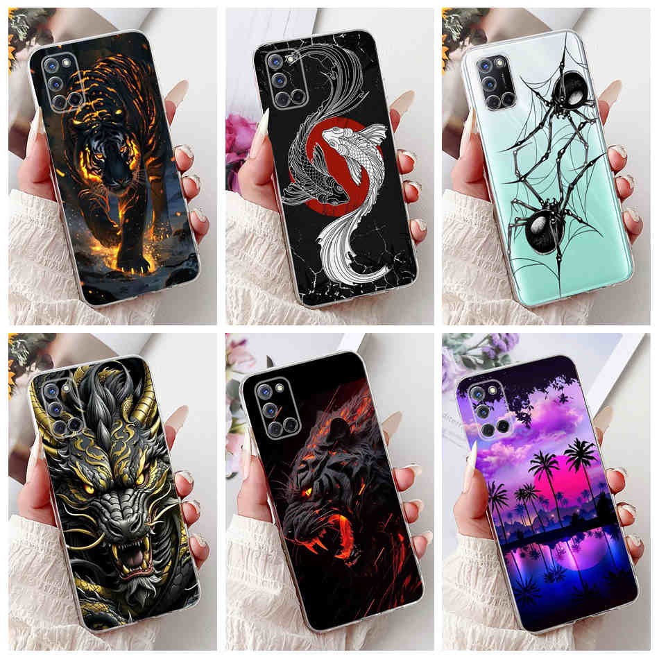 Oppo A52 A72 A92 CPH2059 CPH2061 CPH2067 ใหม่แฟชั่น Dragon Spider สไตล์ ...
