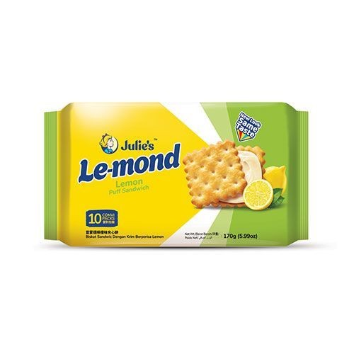 Julie’s จูลี่ส์ ขนมปังกรอบ พัฟแซนวิช 170g-180g ขนมปังกรอบสอดไส้ ชีส ช็อกโกแลต เลมอน ขนมปังเนย ...