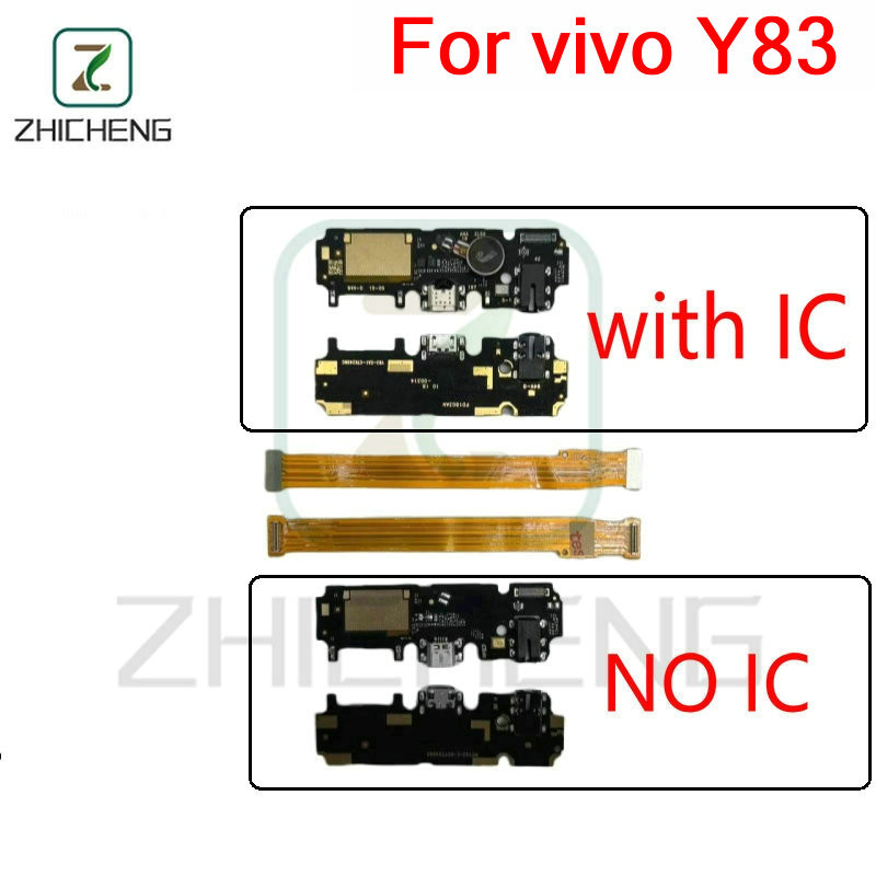 สําหรับ vivo Y83 เมนบอร์ดเชื่อมต่อหลัก USB Dock Charger พอร์ตชาร์จบอร์ดจอแสดงผลตัวเชื่อมต่อเมน ...