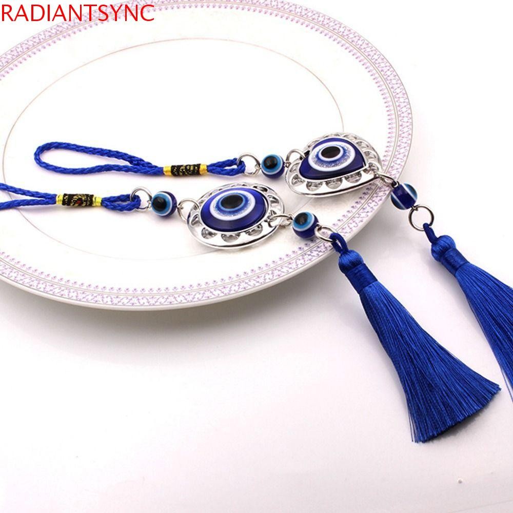 Radiantsync Demon Eye จี้บุคลิกภาพที่เรียบง่ายลูกปัดที่มีสีสัน Handmade Craft เชือกถักแขวนผนัง ...