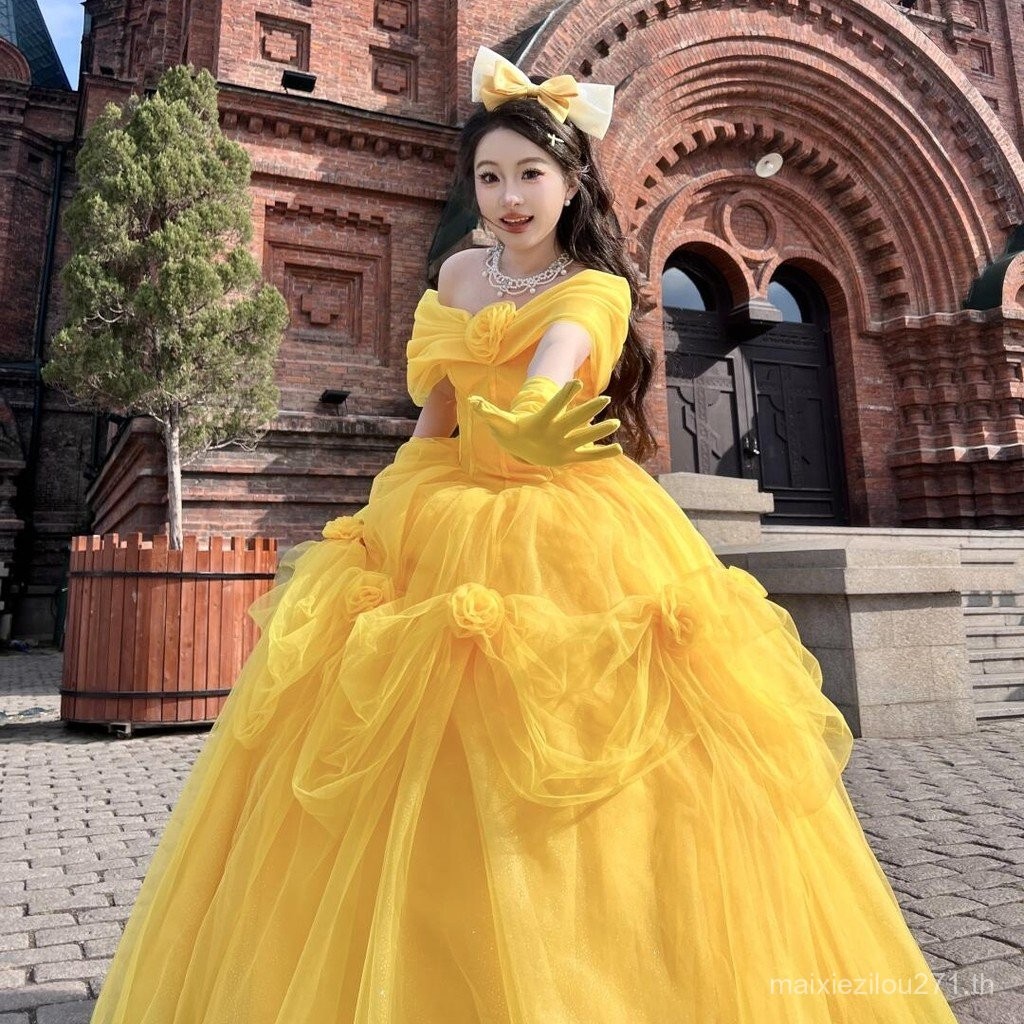 [Princess Bell] ชุดเจ้าหญิงดิสนีย์เครื่องแต่งกายคอสสำหรับผู้ใหญ่ภาพถ่าย ...