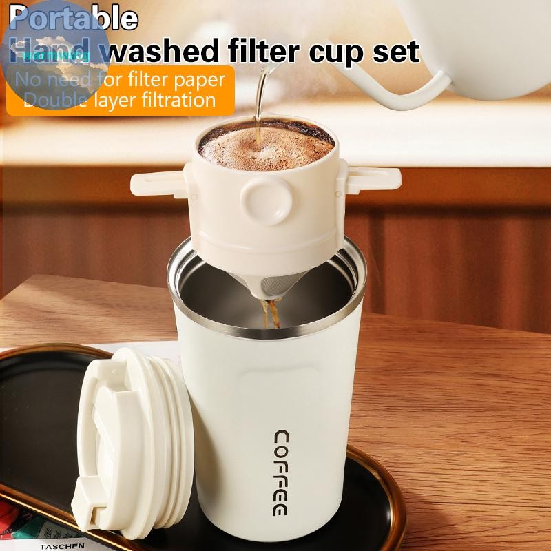 Warmwing ชุดกรองกาแฟสแตนเลสผู้ถือกาแฟดริปช่องทางแบบพกพาReusable Tea Infuserขาตั้งPaperless Pour ...