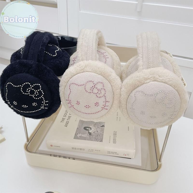 Bolonit การ์ตูน Hello Kitty ฤดูใบไม้ร่วงฤดูหนาว Earmuffs ผู้หญิงผู้ชาย ...