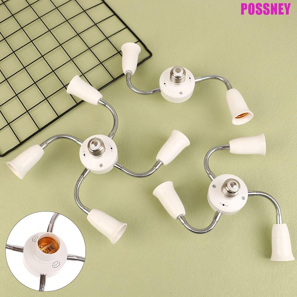 Possney E27 Light Socket Splitter, หลอดไฟอะแดปเตอร์พร้อมสายต่อ E27 ผู้ถือโคมไฟ Converter ...