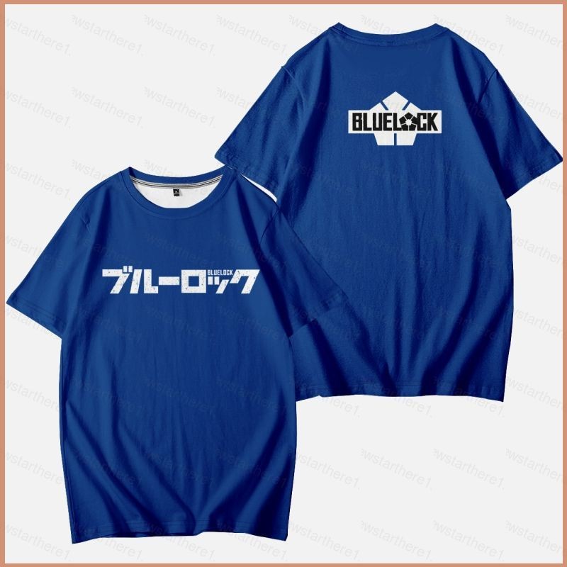 Jason Blue Lock Anime Tshirt แขนสั้น Unisex Tee อินเทรนด์กราฟิกคอสเพลย์ ...