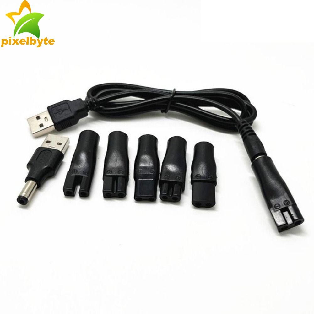 Pixelbyte มีดโกน Charger Converter สล็อตเดี่ยว Ellips 8 ชิ้นชุด Clipper ผมไฟฟ้าอะแดปเตอร์ Usb ...
