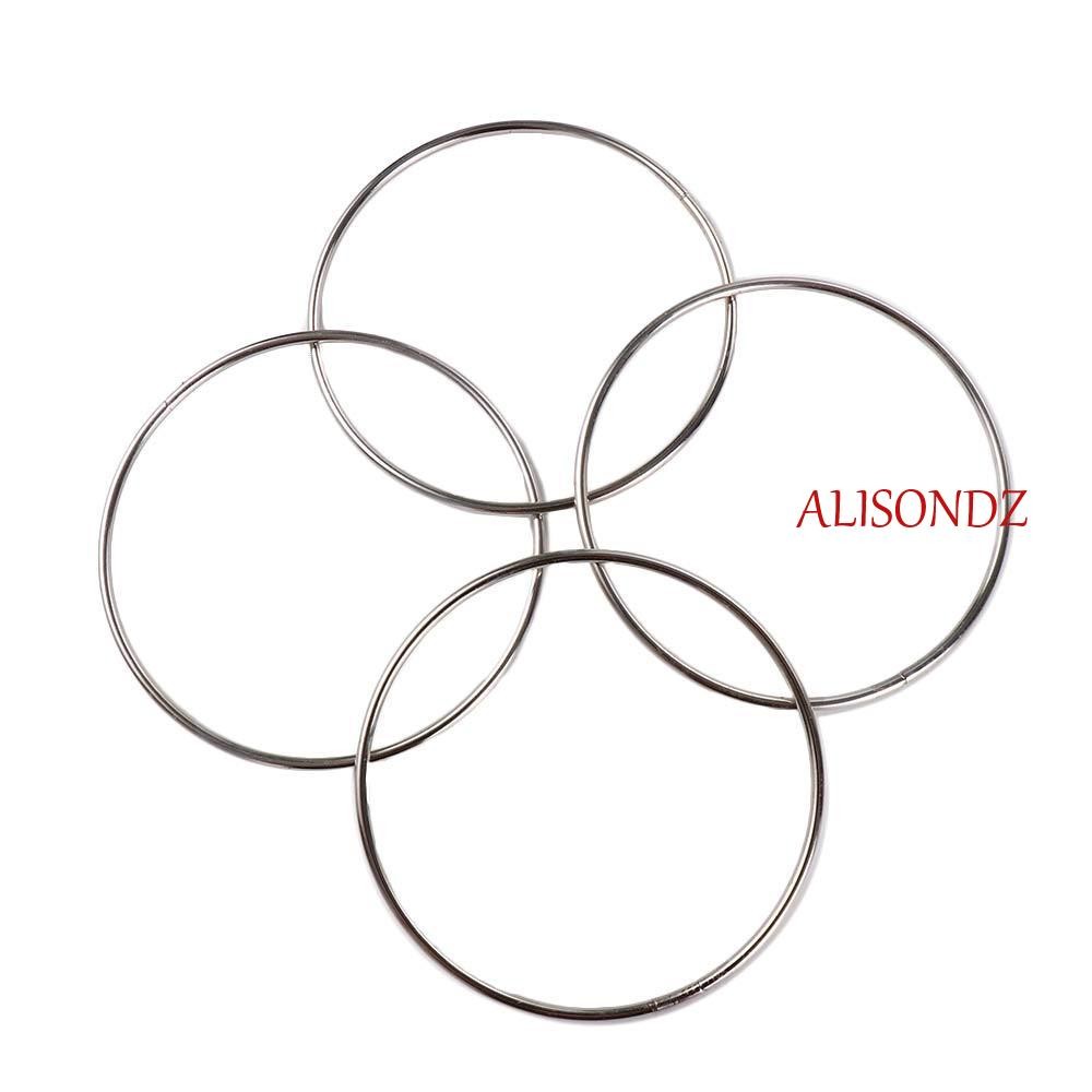 Alisondz Magic แหวนนักมายากล 4 ชิ้น Magic Linking Hoops Magic Trick ...