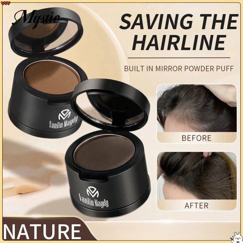 【COD】 Vanlin Maydy แป้งฝุ่นเปลี่ยนสีผมธรรมชาติ กันเหงื่อ เปลี่ยนหน้าไม่ซีดจาง พกพาสะดวก แป้งพัฟ ...
