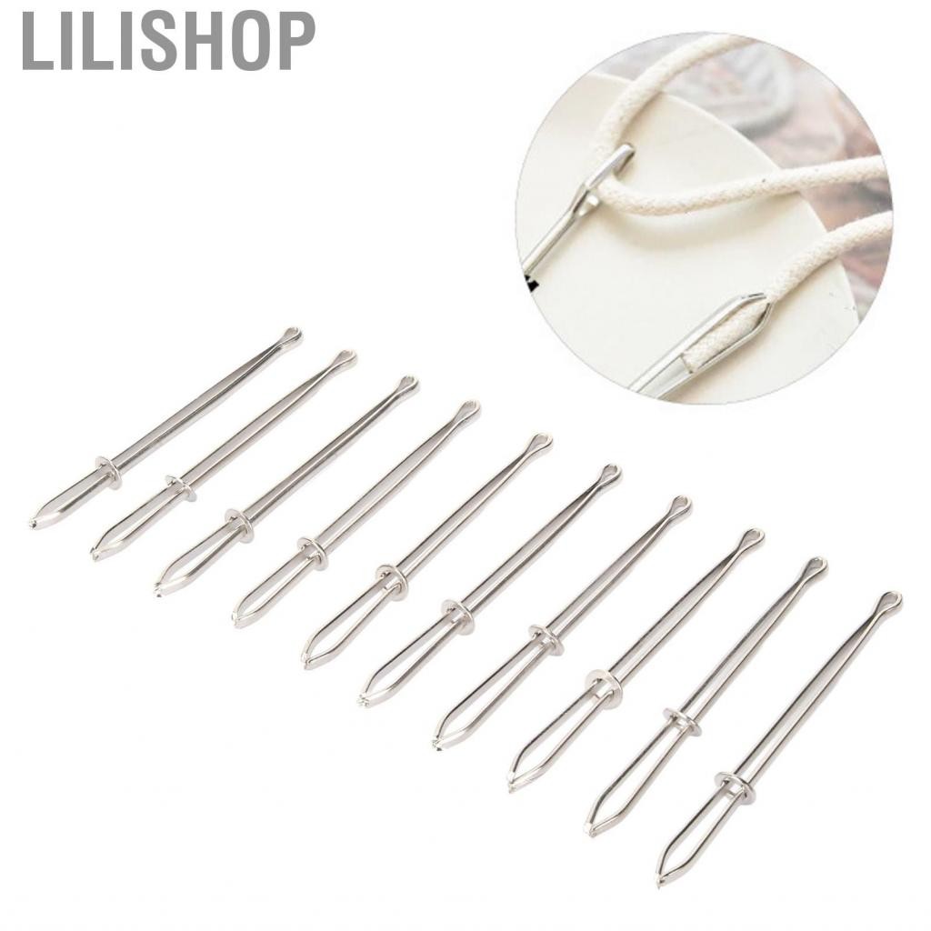Lilishop 20PCS โลหะ Drawstring Threaders ยืดหยุ่น Threader สำหรับเย็บ ...