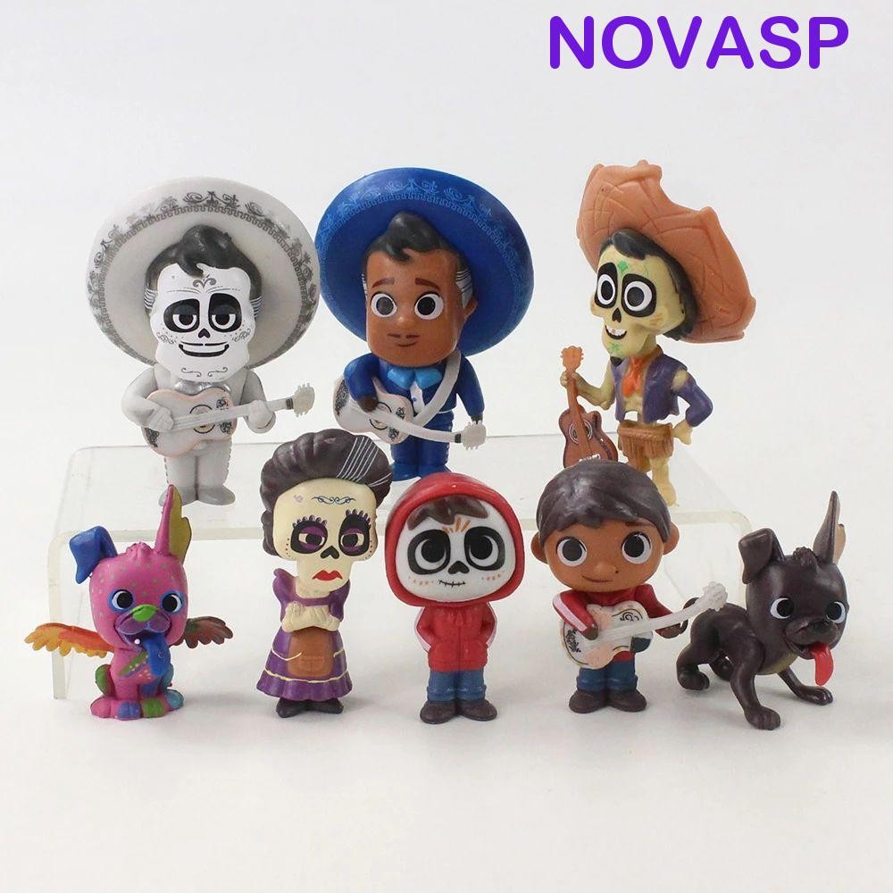 Novasp Pixars COCO Action Figure 8 ชิ้น/เซ็ตน่ารัก Mini รุ่นอะนิเมะรูป ...