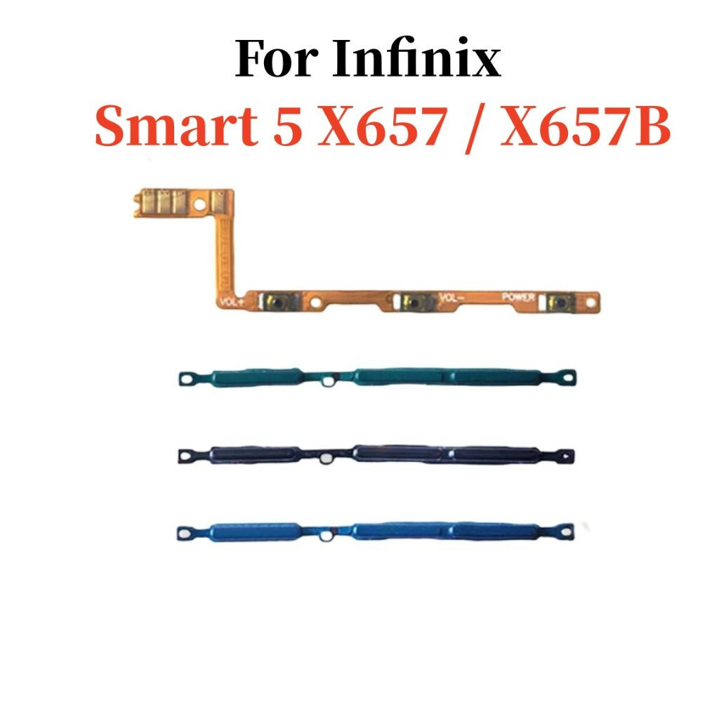 สําหรับ Infinix Smart 5 X657 / X657B ปุ่มปรับระดับเสียงไฟปุ่มปุ่มปุ่ม ...